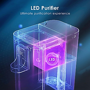 Waterdrop K19-H Countertop Reverse Osmosis System, 𝐈𝐧𝐬𝐭𝐚𝐧𝐭 𝐇𝐨𝐭 Water Dispenser, 4 Stage Reverse Osmosis Water Filter Countertop, 3:1 Pure to Drain, 4 Temperature Options, No Installation