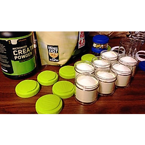 BlenderBottle GoStak Twist n' Lock Storage Jars, 4-Piece Starter Pak, Pink