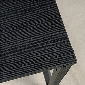 Sauder Foundry Road Engineered Wood/Metal 60x30 Table Desk in Carbon Oak