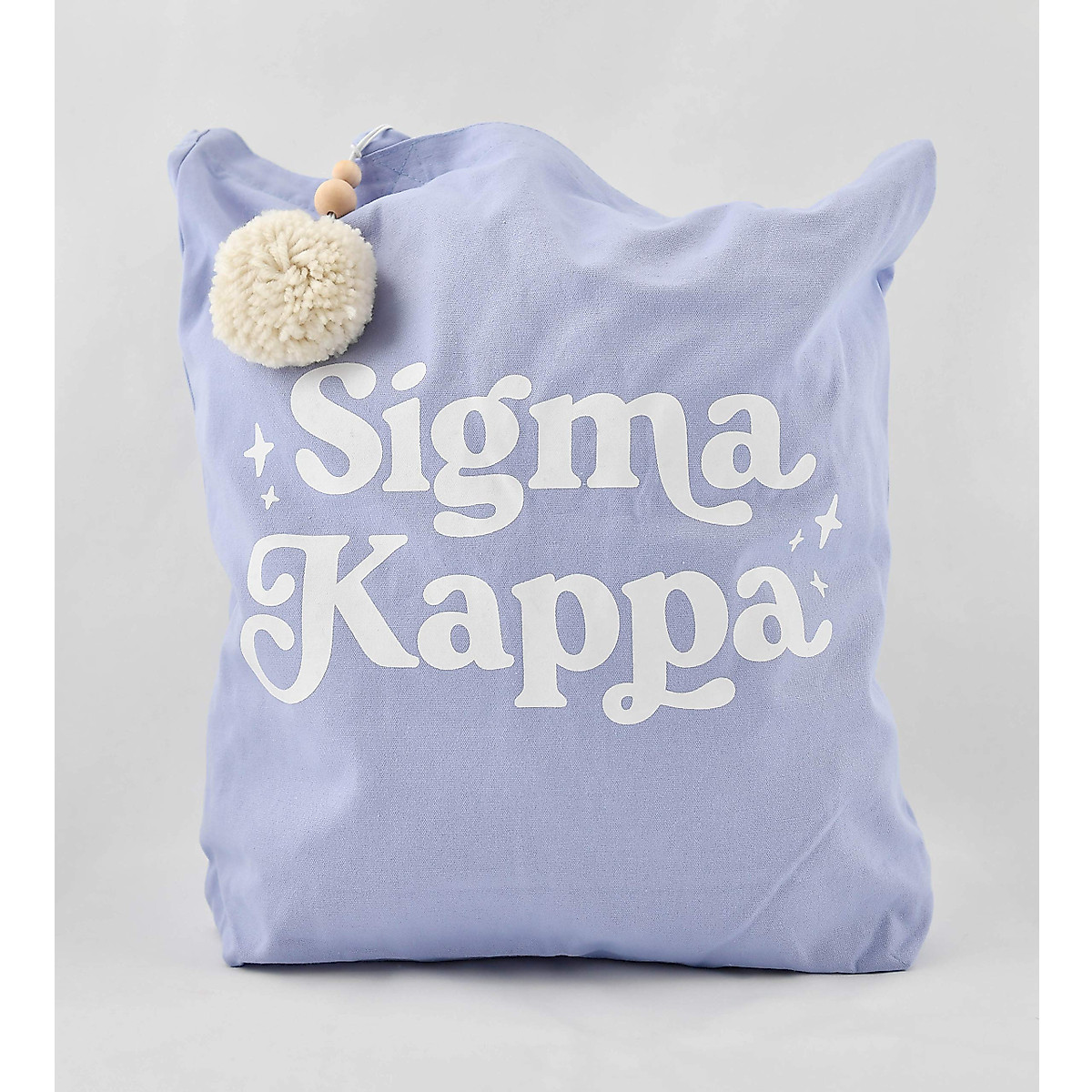 Sorority Shop Sigma Kappa Retro Pom Pom Tote Bag