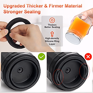 Mason Jar Vacuum Sealer - Electric Mason Jar Sealer Vacuum Sealing Kit, Vacuum Sealer for Mason Canning Jars with Can Opener, Regular and Wide Mouth Mason Jar Lids (Black)