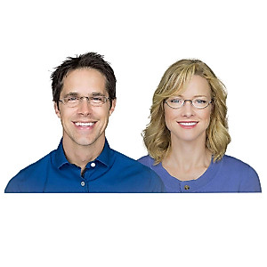 DABYDA Half Reading Glasses，Metal Frame Readers for Women Men with Pouch (2 Pairs 1.5)