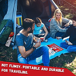 Biouai Playmat for Trading Card Game - 2 Player Trainer Mat for Game with Carry Case Tube(Red)