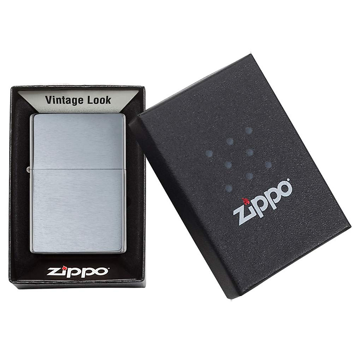 Zippo Vintage Brushed Chrome without Slashes - 230.25
