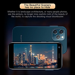 Serounder XS12 4G Mini Smartphone, Student Pocket Cellphone with 3.0 Inch Display 4GB RAM 32GB ROM 5MP Front 13MP Rear Camera, Support Facial Recognition, GPRS, Bluetooth, WiFi (