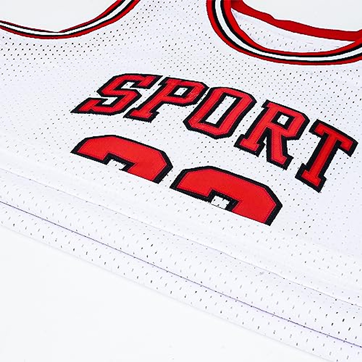 Basketball Jersey Shirt for Boys Youth : #23 Hip-Hop 90s Retro Classic Embroidered Youth Basketball Sports Jersey Breathable. (as1, Alpha, x_l, Regular, White)