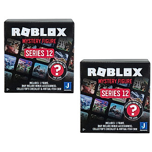 Roblox Action Figure Mystery Blind Box, 2-pack - Series 12 - Mix & Match Collectible Minifigures & Accessories w/Exclusive Virtual Item Code - Gift for Kids - 8+