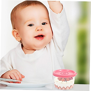 GREENADSCAPE Baby Food Storage Boxes Set of 12 Mini Containers for Baby Food Box Dishwasher Safe Color