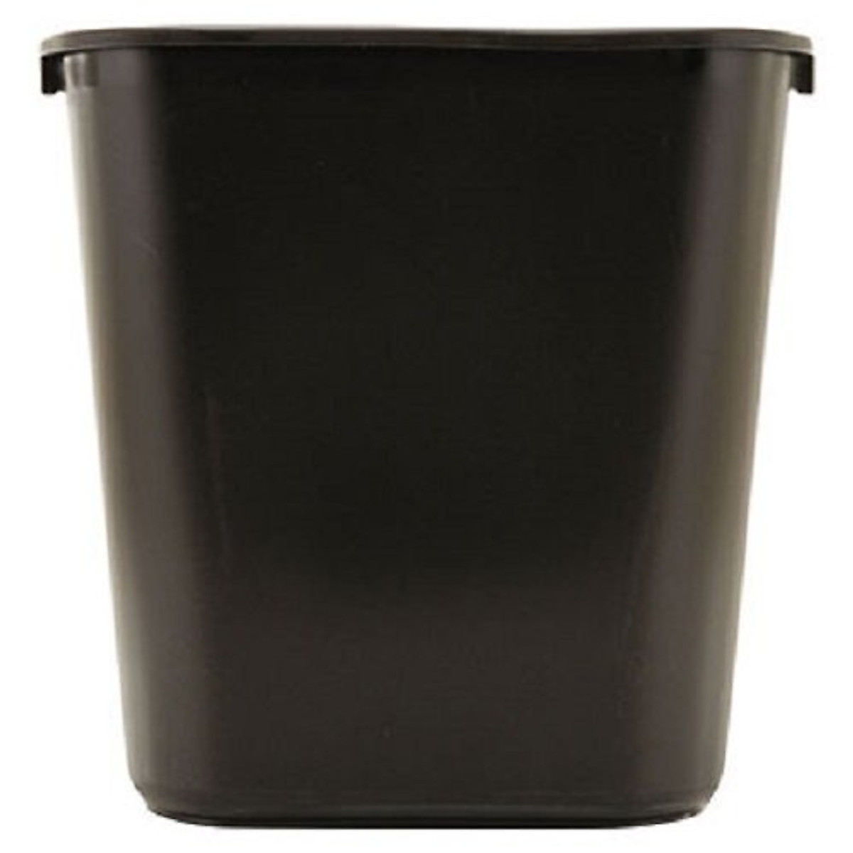 Rubbermaid 2956 Open Top Rectangular Wastebasket, 28-1/8-Quart, Black