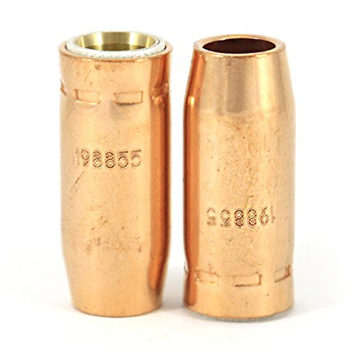 MIG Welding Nozzle MILLER STYLE MODEL 198855. 2 PACK