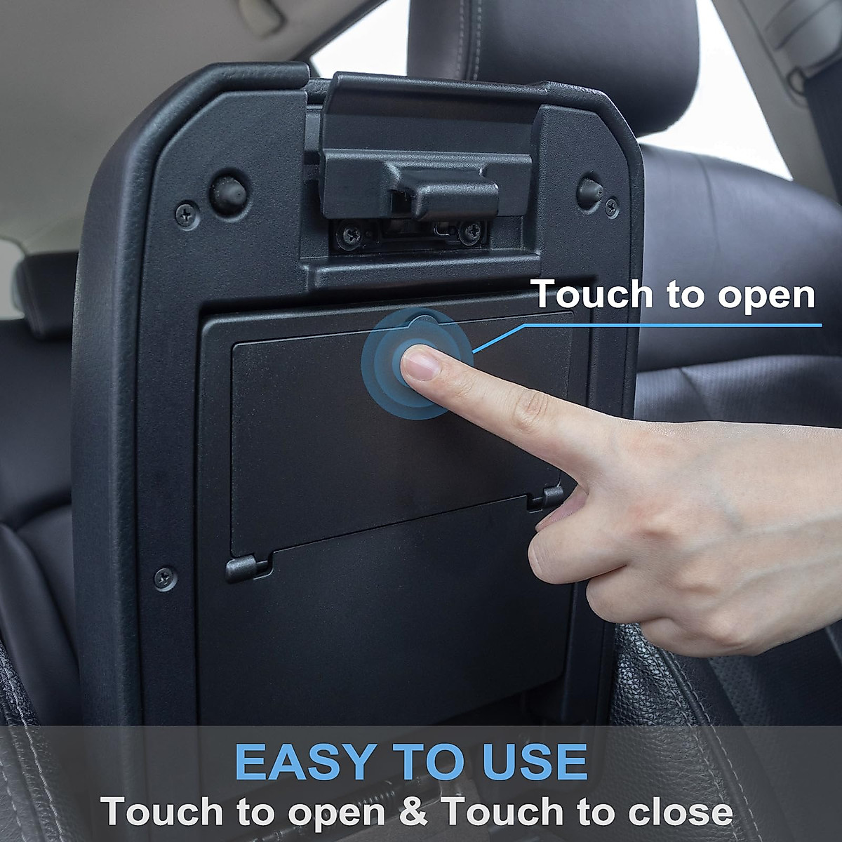 JKCOVER Center Console Hidden Box Organizer Compatible with 2016-2021 2022 2023 Toyota Tacoma Accessories Armrest Hidden Storage Box Secret Compartment Press to Open and Close (Patent Design)