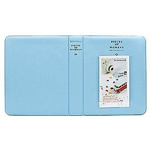 Ablus 64 Pockets Mini Photo Album for Fujifilm Instax Mini 7s 8 8+ 9 25 26 50s 70 90 Instant Camera & Name Card (Blue n)