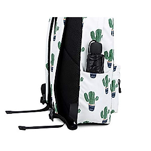 Joymoze Waterproof Cute School Backpack for Boys and Girls Lightweight Chic Prints Bookbag Cactus