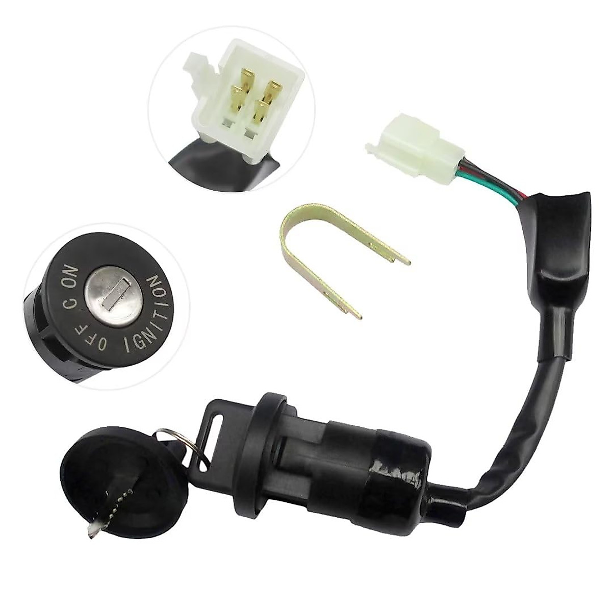 BLUE ELF Push Button Ignition Switch, Black