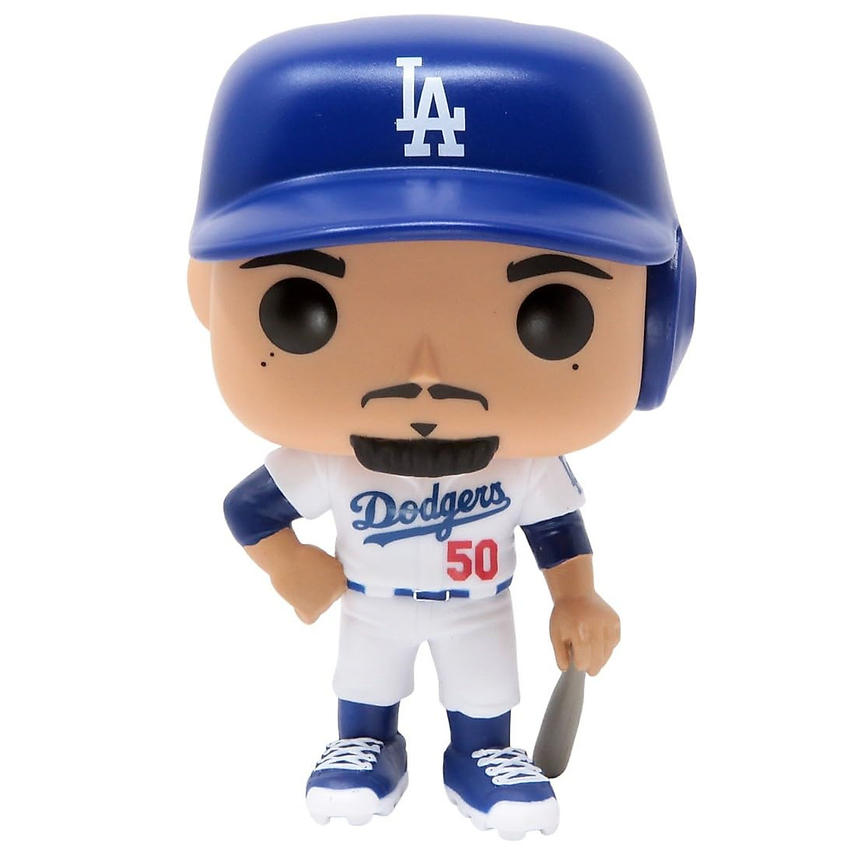 POP Funko Pop! MLB: Dodgers - Mookie Betts (Home Uniform) (Bundled with Compatible Plastic Pop Box Protector Case), 3.75 inches