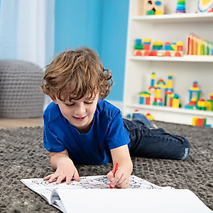 Melissa & Doug Jumbo Coloring Pad (11 x 14 inches) - Town, 50 Pictures