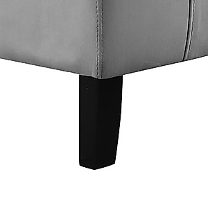 Urban Home Furniture Wesley Tub, Barrel, Accent Chair, Ottoman, Footrest, Grey