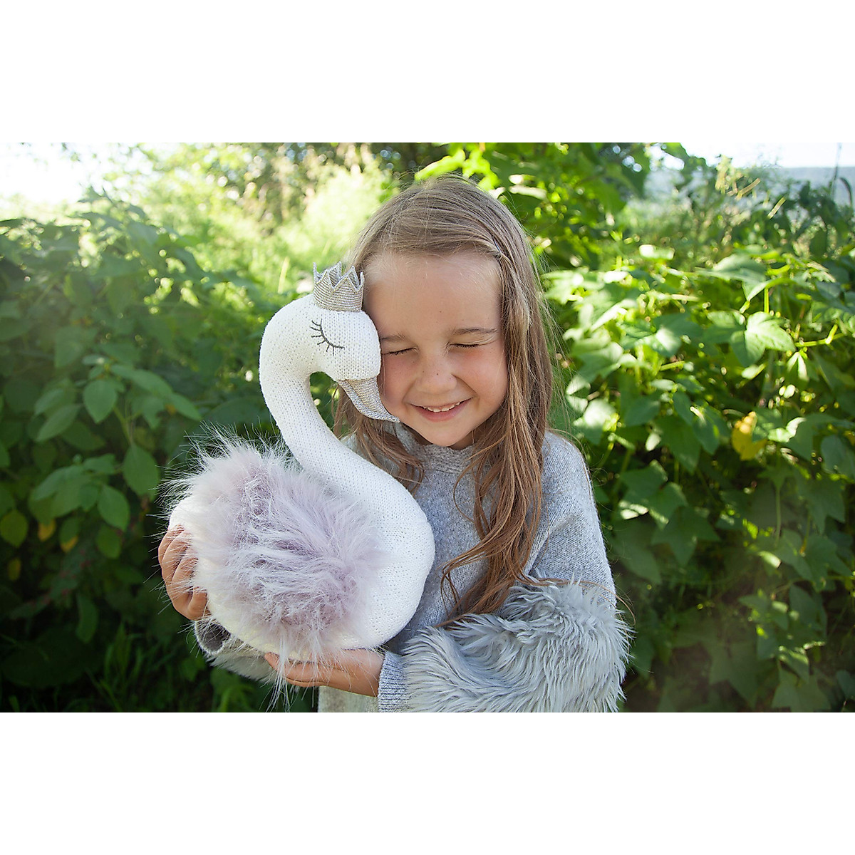 MON AMI Swan Princess Stuffed Animal Plush Toy, Fun Adorable Soft and Cuddly Stuffed Toy Animal for Little Girls or Boys, Baby, Toddlers & pre-School Kids|Perfect Party Favor & Birthday Gifts|12