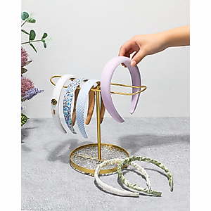 Headband Holder Organizer, Water Ripple Acrylic Headband Storage Display for Women Girl, Hair Bow Organizer Holder for Hair Accessories, Prefect for Disney Mickey Ear Bracelet Hair Clip Jewelry