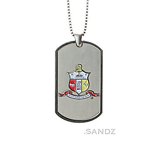 Kappa Alpha Psi Fraternity Dual-sided Dog Tag - Fraternity Coat of Arms on Back