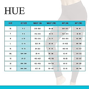 Hue Women's Ultra Legging with Wide Waistband - Large - Black