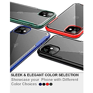 ZILLKO Compatible with iPhone 11 Case - Military Grade Drop Protection - Shockproof Phone Armor - Scratch Resistant - Lightweight - Slim Protective - Hybrid Case Designed for iPhone 11 6.1" - Black