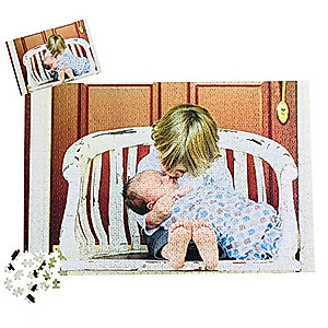 MXCUSTOM Custom Wooden Jigsaw Puzzle 500 Pieces, Customized Personalized Jigsaw Puzzles with Photo Image Text Picture for Adult & Child Design Your Own Puzzle (PUZ-500)