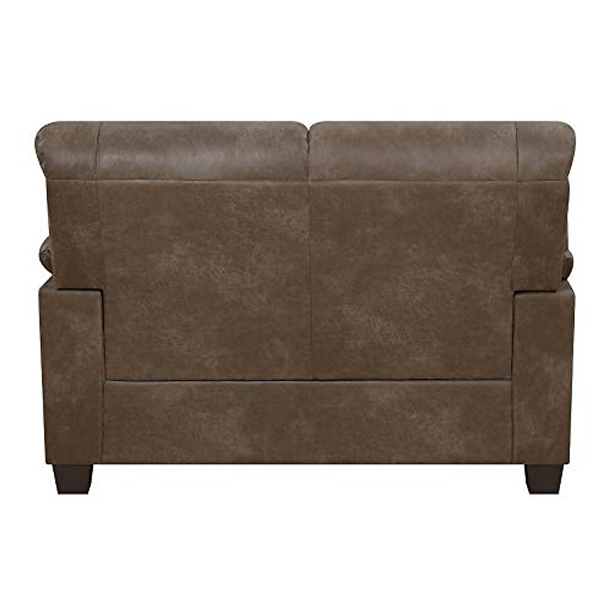 Meagan Padded Loveseat Brown