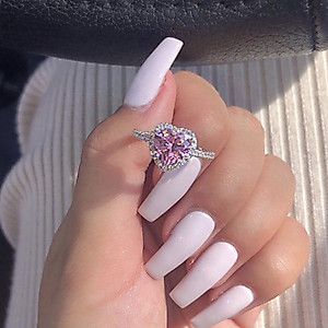 Fashion Ring Purple Diamond Ring Exquisite All-Match Ring, Black Color Zirconium Ring Exquisite Jewerly Womens Mens Gifts Halloween Christmas Birthday