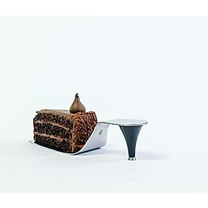 Wild Eye Designs HIGH HEEL STAINLESS STEEL CAKE SERVER WITH DETACHABLE HEEL AND HANDLE, BLACK - FASHIONABLE AND ELEGANT, COMES WITH A DECORATIVE GIFTABLE BOX
