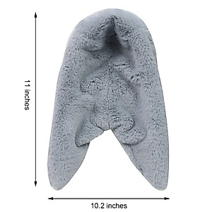 Cozy Bird Blanket Parrot Cage Snuggle Hut Warm Bird Nest House Bed Hanging Hammock for Parakeet Cockatiel Conure African Grey (Large, Grey)