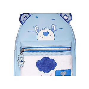 Care Bears Grumpy Bear Flocked Mini-Backpack - Entertainment Earth Exclusive