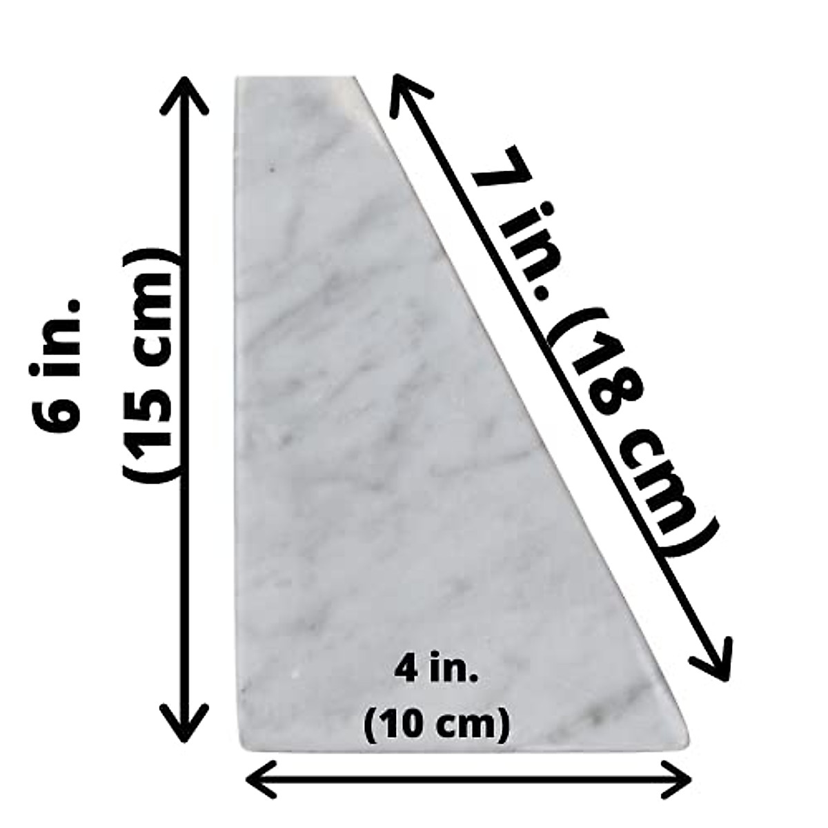 Heavy Marble Bookends for Shelves -Book Ends for Office décor - Book Holders for Shelves -Book dividers for Shelves