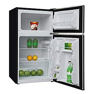 Frigidaire EFR341, 3.2 cu ft 2 Door Fridge and Freezer, Platinum Series, Stainless Steel, Double