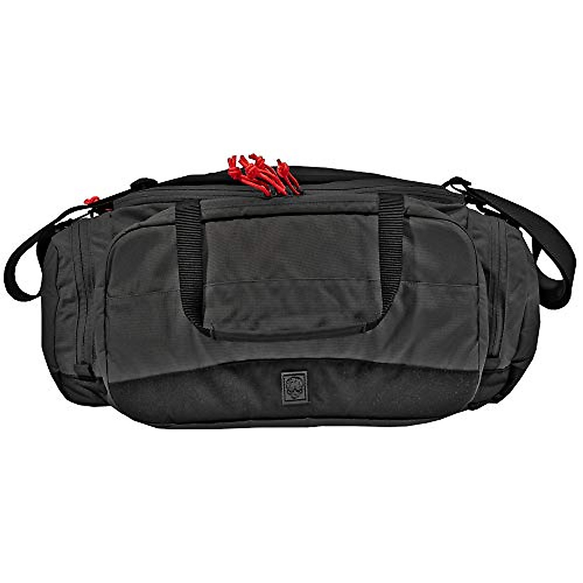 Grey Ghost Gear Range Bag, Black with Red Zipper Pulls, Range Bag