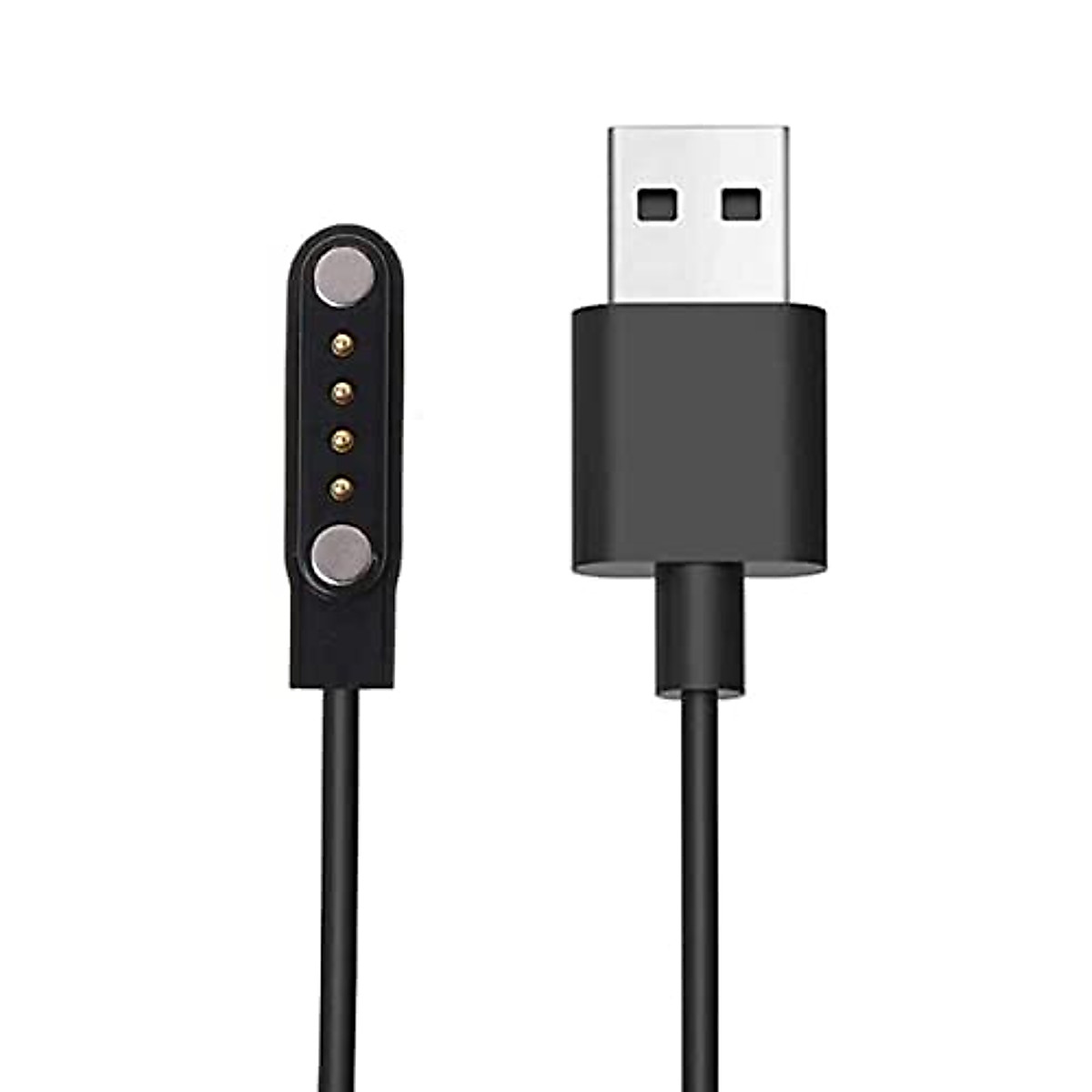 Aliwisdom Smart Watch Universal Charger Magnetic, Smartwatch Accessories 4 Pin Magnetic Suction Replacement Charger for Smart Watch/Fitness Tracker, Cable Contact pin spacing Compatible 7.62mm