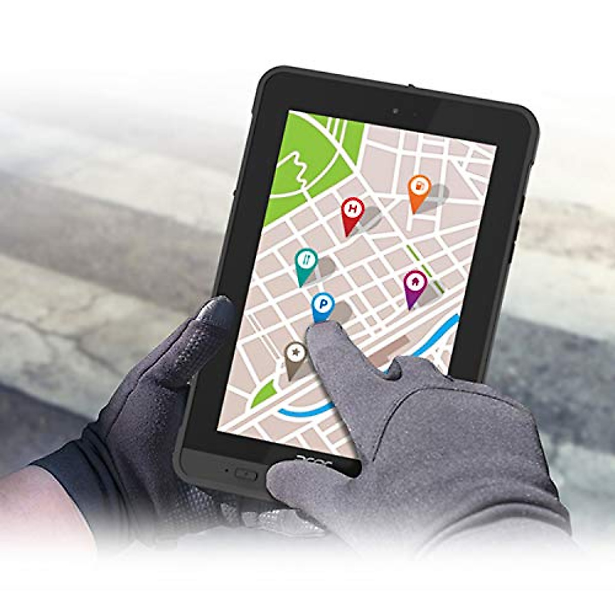 Acer Enduro T1 ET108-11A-80PZ Rugged Tablet, 8.0" WXGA IPS Touch, MediaTek MT8385 Octa-Core Processor, 4GB LPDDR4, 64GB eMMC, WiFi-5, Front 2MP Webcam, Rear 5MP Webcam, Handstrap, Android 9 Pie