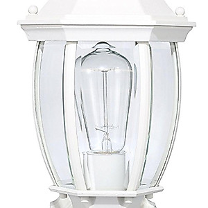 Hampton Bay Alexandria 180 Degree Outdoor 18.5" h x 7" w x 8.5" White