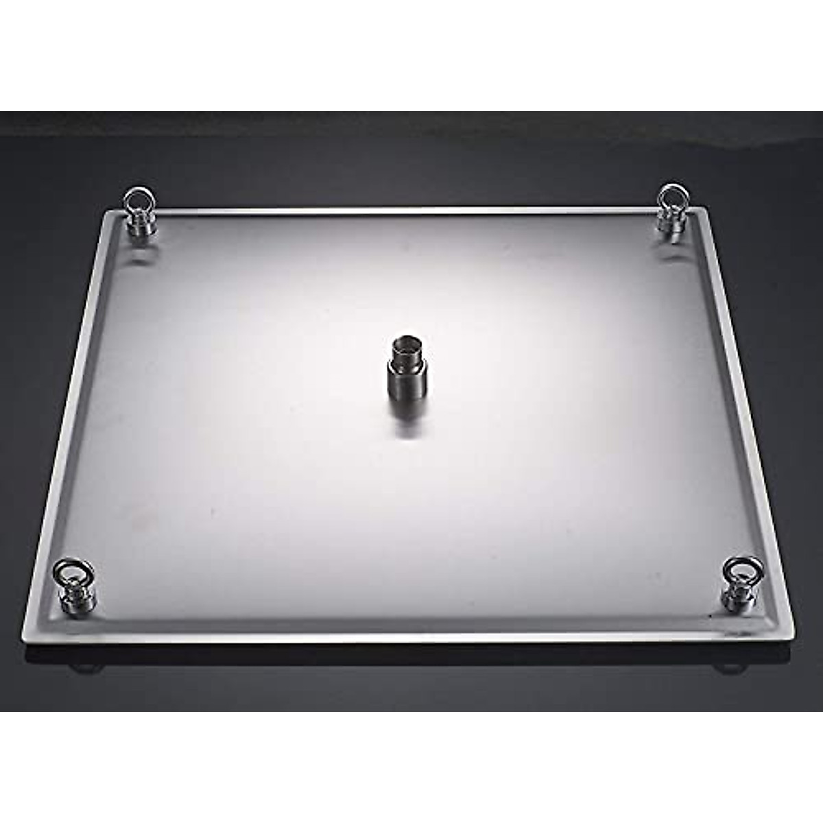 Saeuwtowy 20 inch Large Rainfall Shower Heads High Pressure Stainless Steel Bathroom Rainfall Shower Head Ultra-thin Waterfall Full Body Cover Brushed Nickel Finish