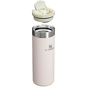 Stanley AeroLight Transit Bottle 16 oz | Locking Drink Through Lid | Leak Resistant Water Bottle or Coffee Travel Mug | Lightweight Insulated Stainless Steel | BPA-Free | Rose Quartz