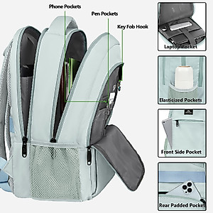 MATEIN Travel Laptop Backpack, Lightweight Anti Theft School Bookbag for Girls Boys and Students with USB Charging Port, Water Resistant 15.6 Inch Computer Bag Sturdy College Daypack Gift for Women