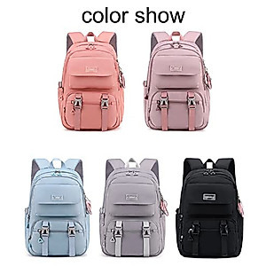 JiaYou Teen Girls Casual Backpack High Middle School Daypack Women Daily Travel Laptop Bag(2# Purple,35 Liters)