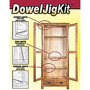 Milescraft 1309 DowelJigKit - Complete Doweling Kit with Dowel Pins and Bits