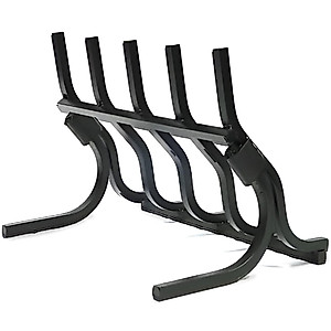 Grate Wall of Fire Model M-5 Smoke-Free Fireplace Grate – 21" Wide, 15" Tall, Heavy-Duty Alloy Steel – Boosts Heat Output, Reduces Smoke – Fits Fireplaces with 21" Rear Width or More – Made in USA