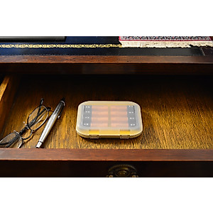 Malamute Rugged AA Battery Storage Case - Holds 8, Traction Feet, Made in the USA