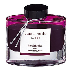 Pilot Iroshizuku Fountain Pen Ink - 50 ml Bottle - Yama Budo Wild Grapes (Bordeaux) (Japan Import)