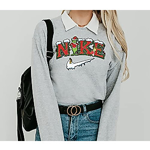 Grinch Christmas Snow Sweatshirt, Christmas Sweatshirt, Christmas Sweatshirt for Women, Christmas Grinch 2023 Sweatshirt