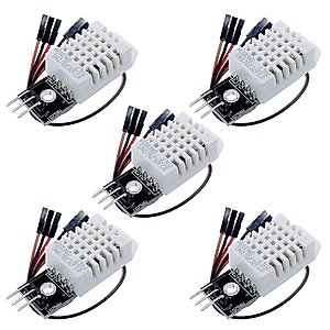 Aideepen 5PCS DHT/2302 Digital Temperature and Humidity Sensor Module Temp Humidity Monitor 3Pins Module with Cable
