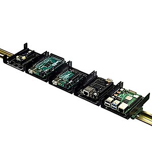 DIN Rail Mount Bracket for Raspberry Pi A+ B+ 2B 3B 3B+ 4B Zero Arduino Uno Mega Mkr BeagleBone