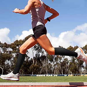 Double Couple 8 Pairs Compression Socks Men Women 20-30 mmHg Knee High Compression Stockings for Sports Support Socks